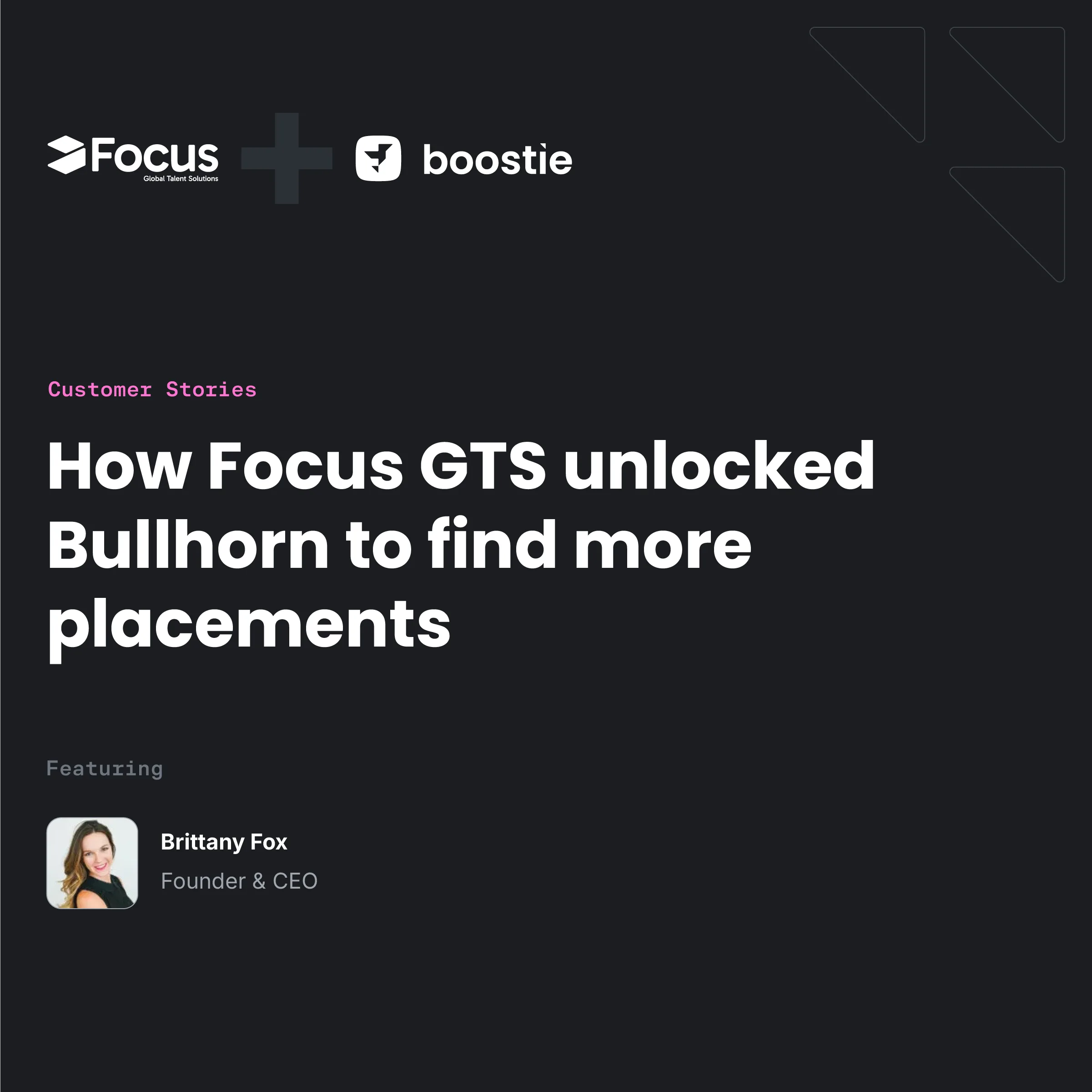 How Focus GTS Rediscovered ATS Talent With Boostie